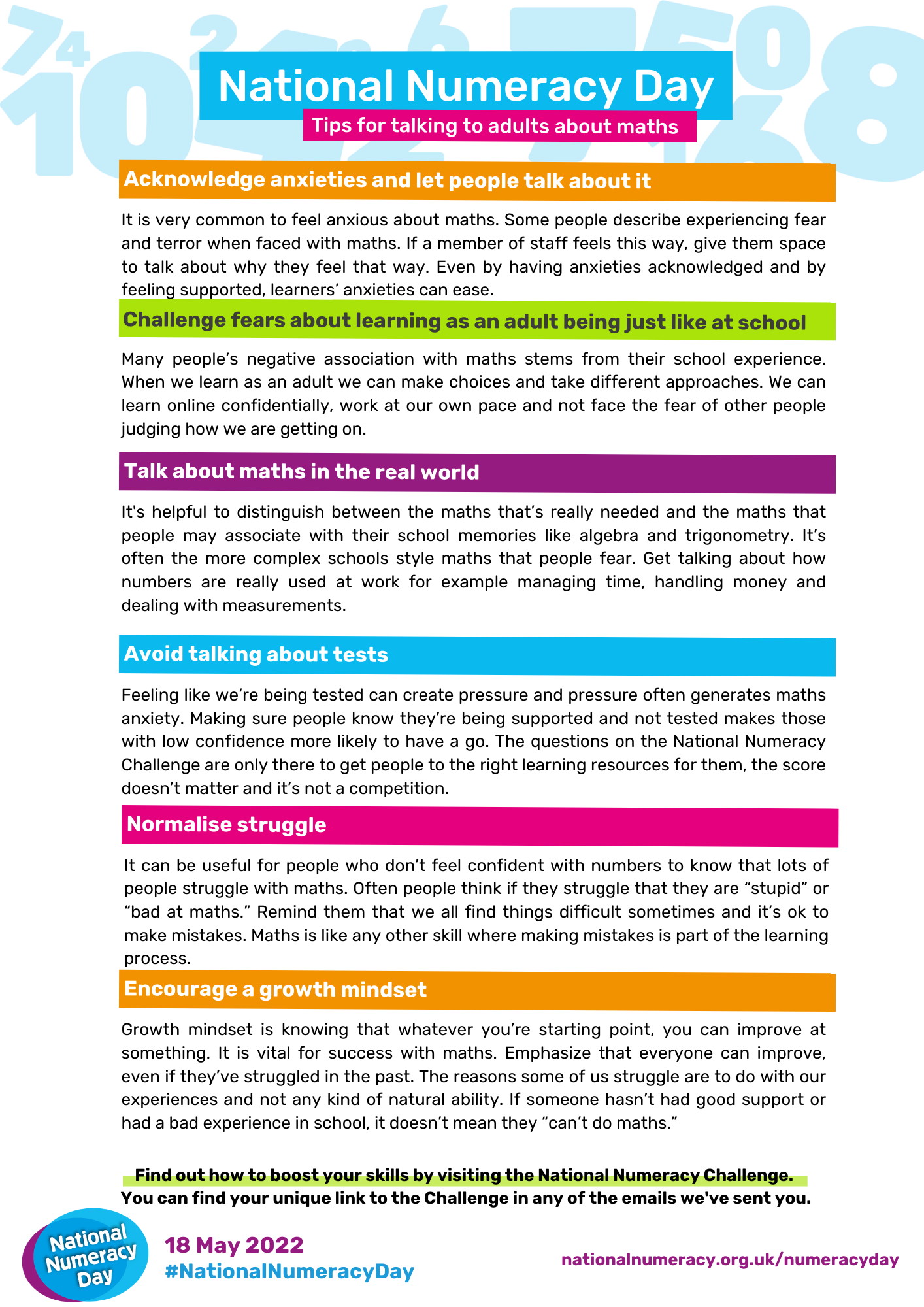 National Numeracy Day | National Numeracy